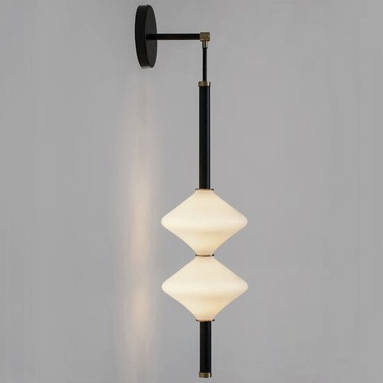 Gem 2 Round Backplate LED Wall Sconce - Dark Tools